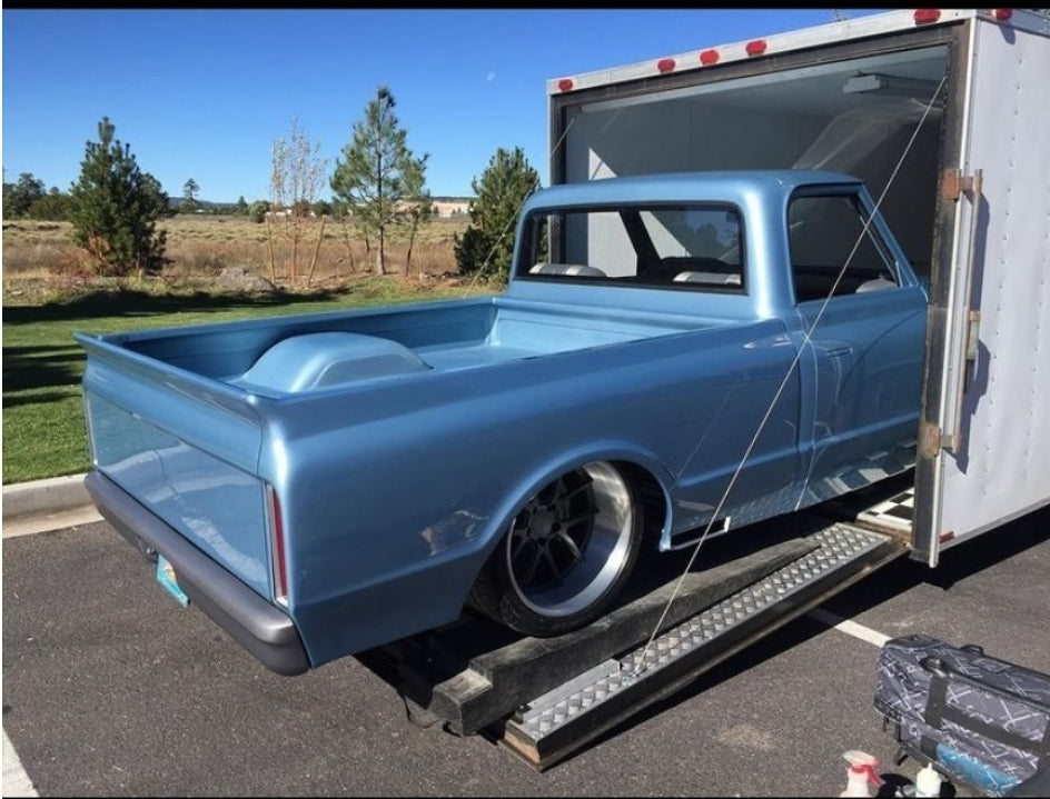 67-72 C10 Chevy Truck Tailgate Skin W/ WING and End Caps, PRO TOURING ...